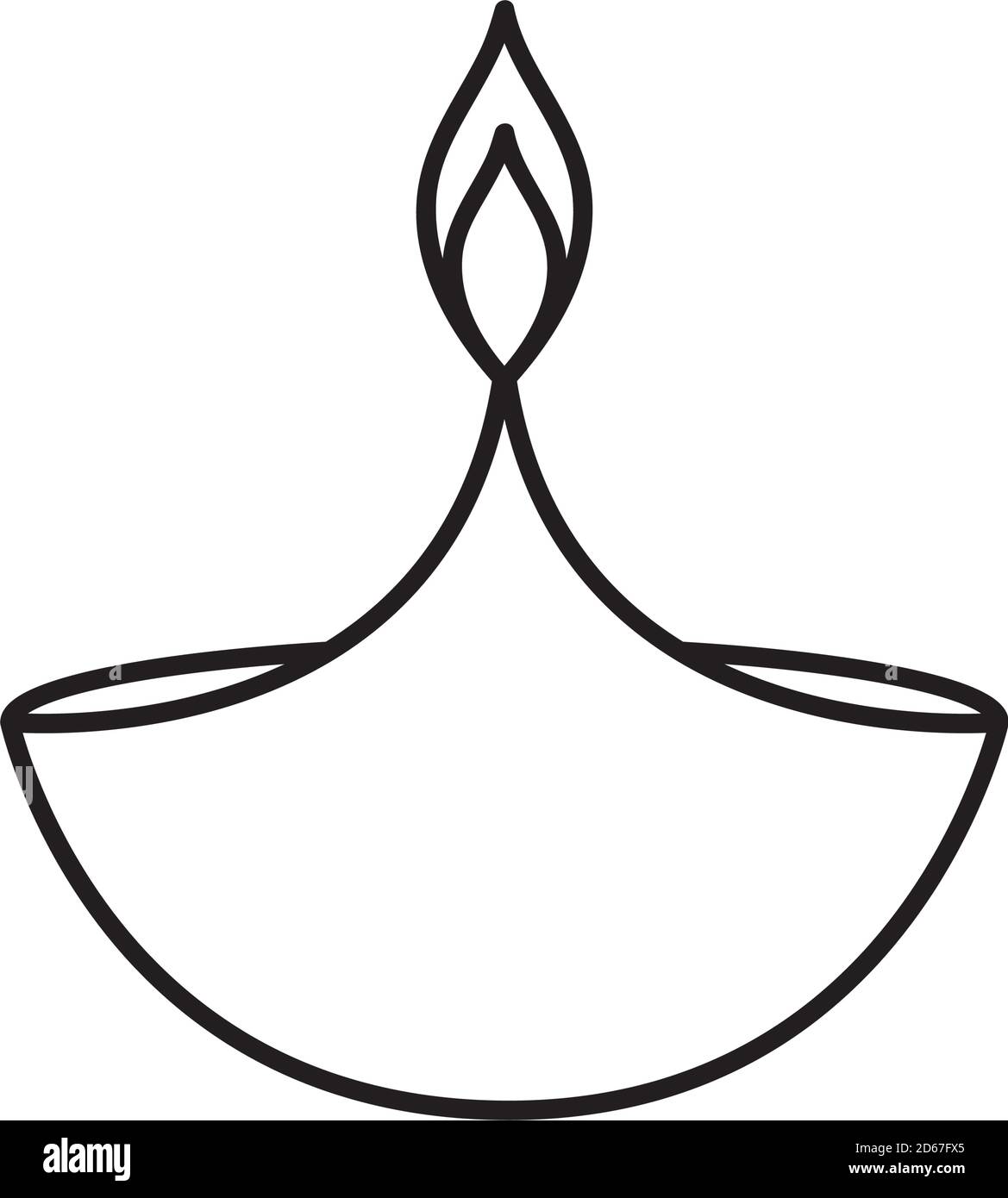 Deepam Clipart Black And White Flower