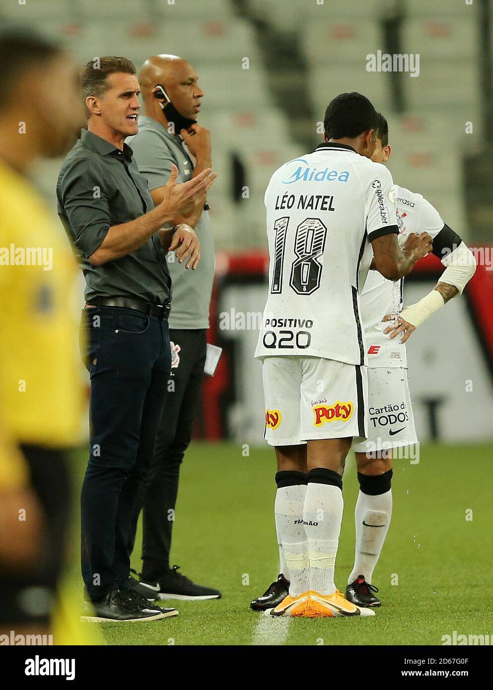 Curitiba, Brazil. 14th Oct, 2020. The new coach of Corinthians Wagner ...