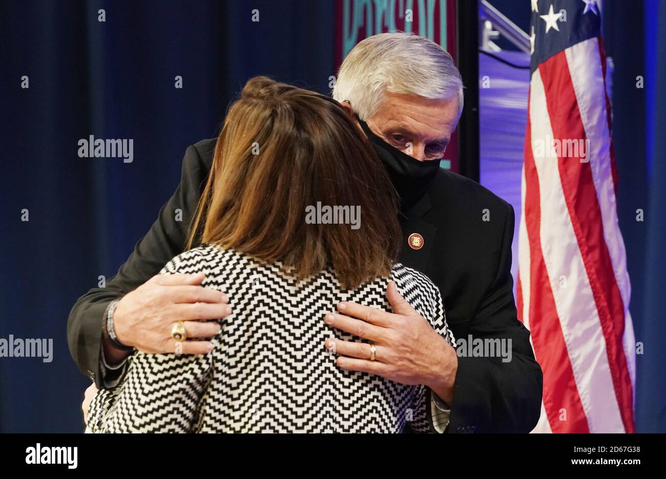 St. Louis, United States. 14th Oct, 2020. Missouri Governor Mike Parson ...