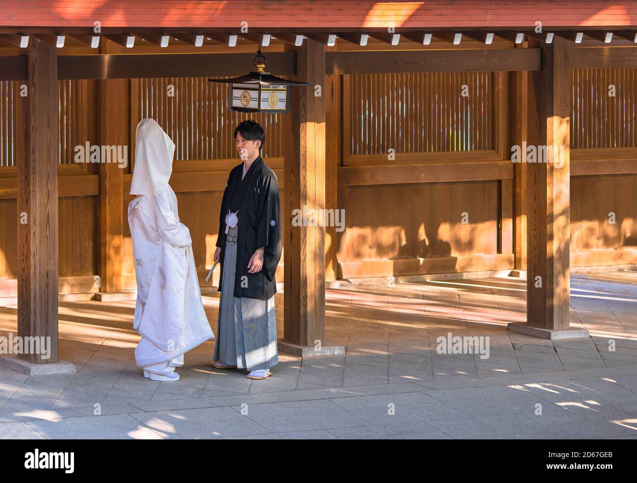 tokyo, japan - october 10 2020: Traditional Japanese shinto wedding of ...