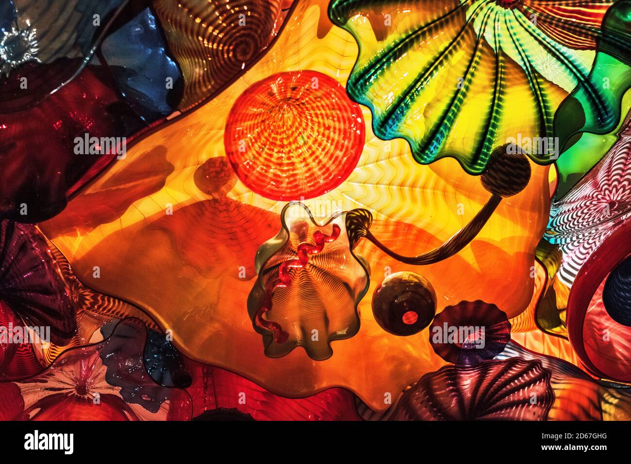 Galleries, Chihuly Garden and Glass museum , Seattle , USA Stock Photo ...