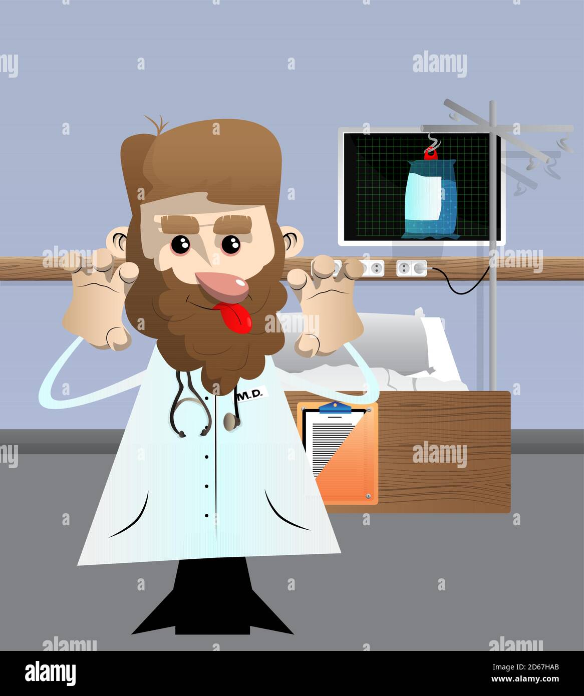 Bad service hospital Stock Vector Images - Alamy