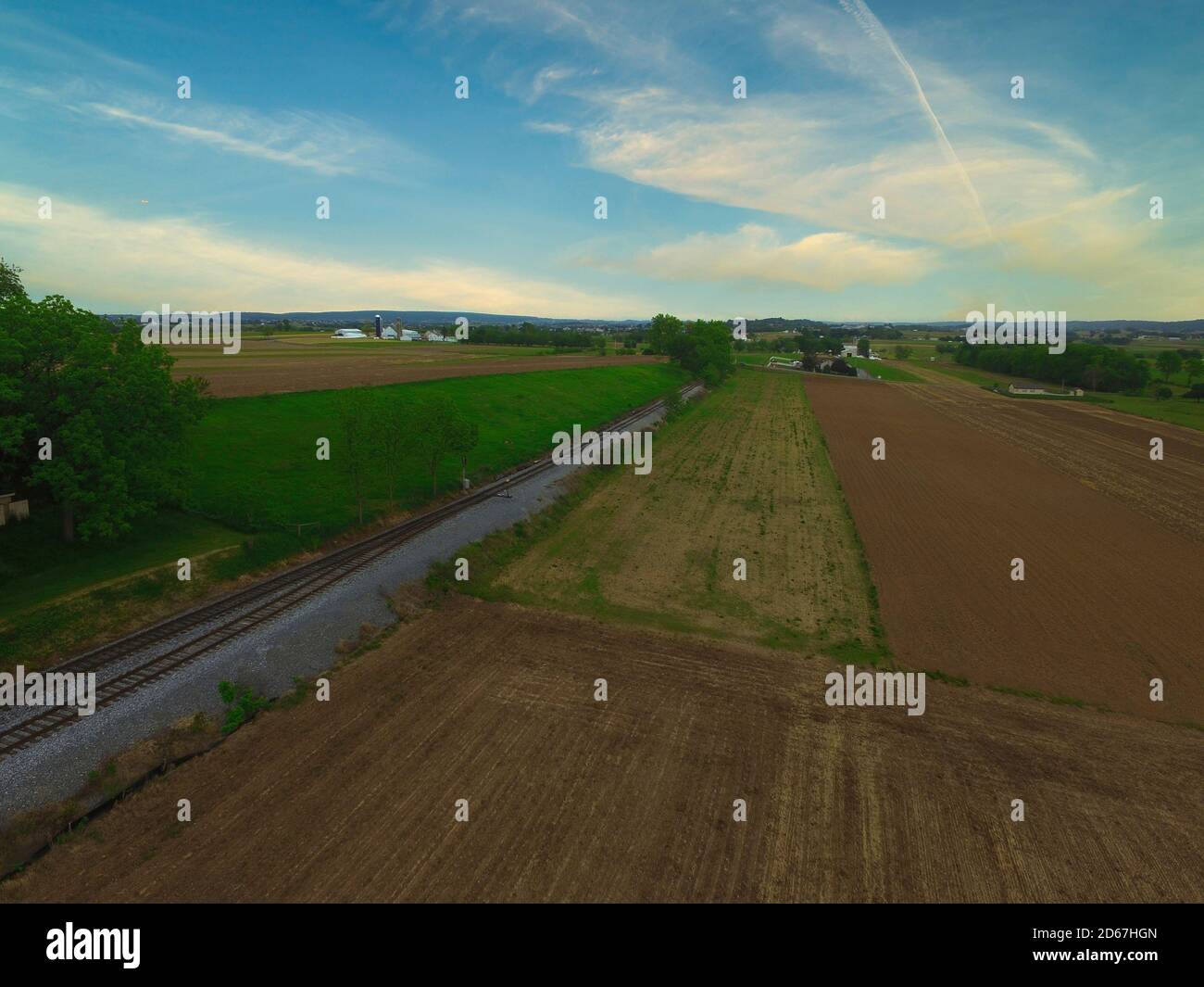 Farm track aerial hi-res stock photography and images - Alamy