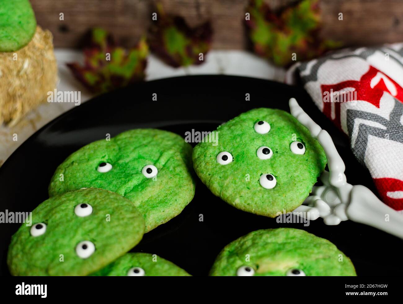 Green Monster sugar cookies Stock Photo - Alamy