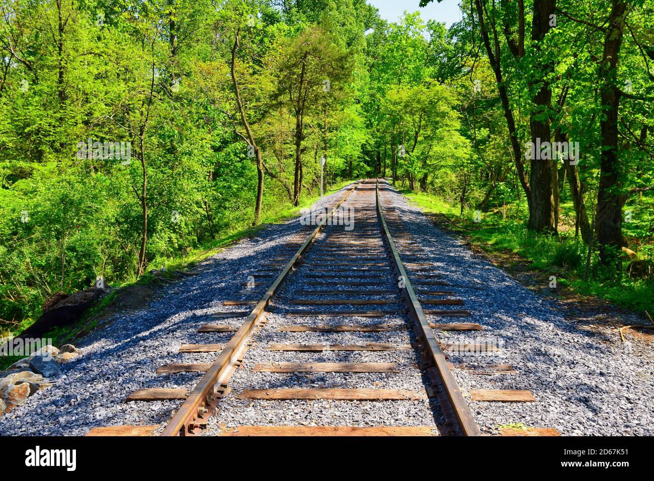 Restoring an Old Railroad Train Track on an Old Right of Way Stock ...