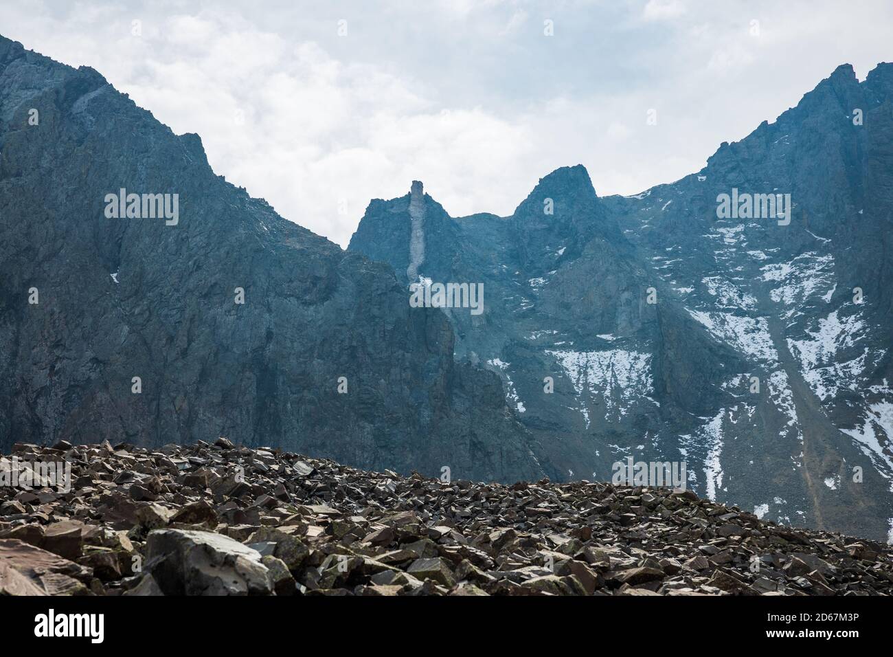 Rocky mountain cliff landscape closeup Stock Photo - Alamy