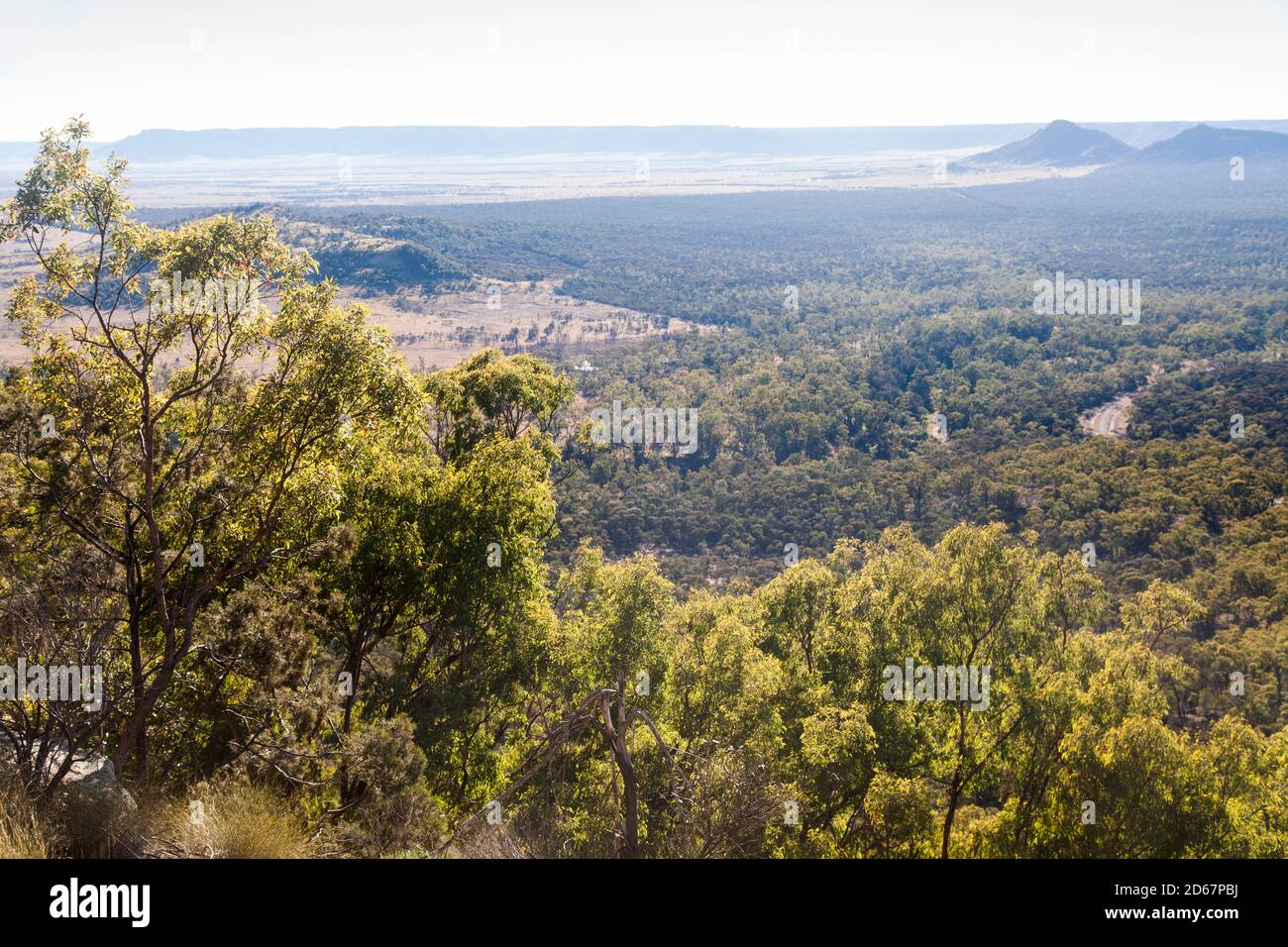 Arcadia Valley Road from Lonesome Lookout near Injune, Central ...