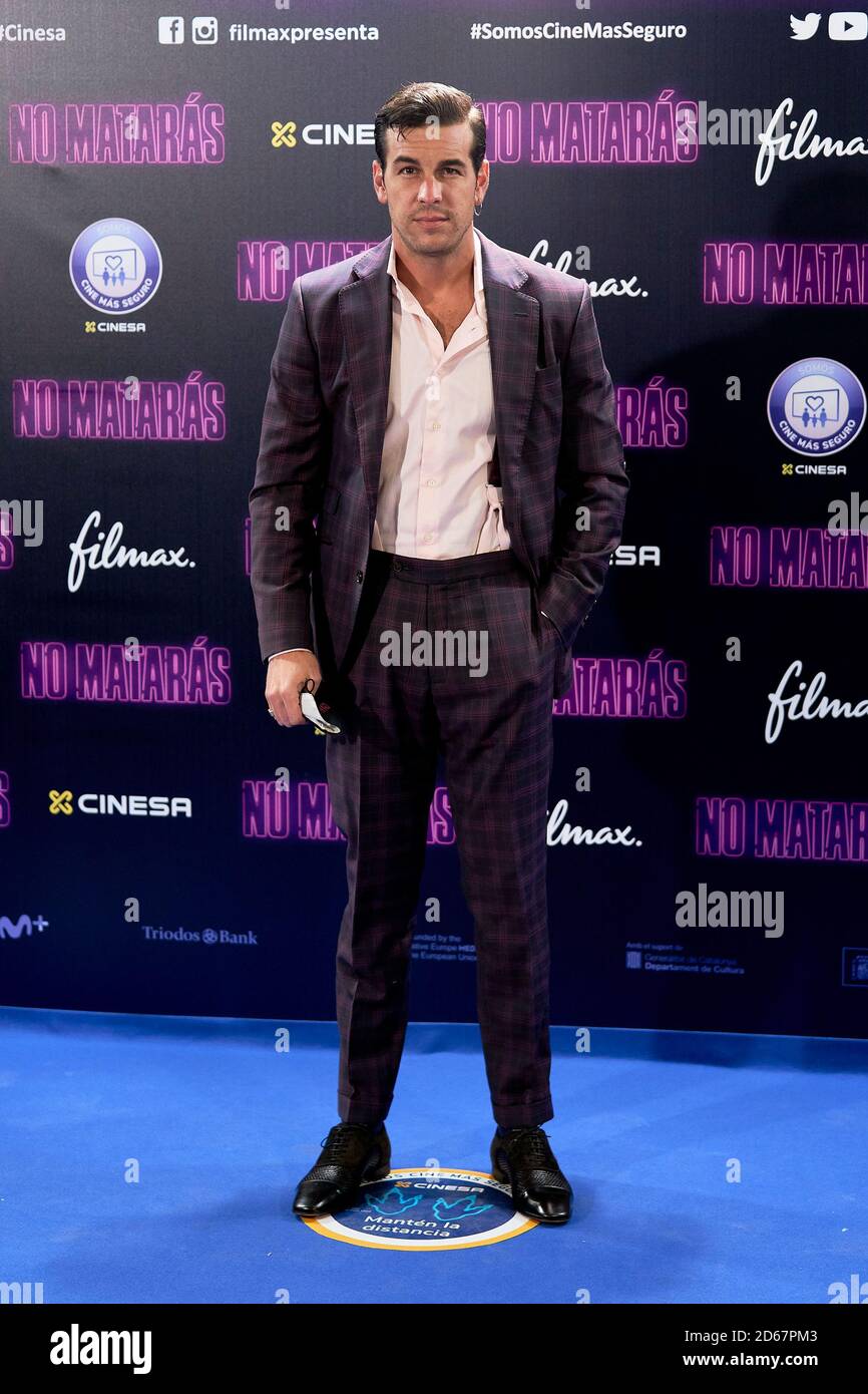 Madrid, Spain. 14th Oct, 2020. Mario Casas attends the 'No Mataras ...