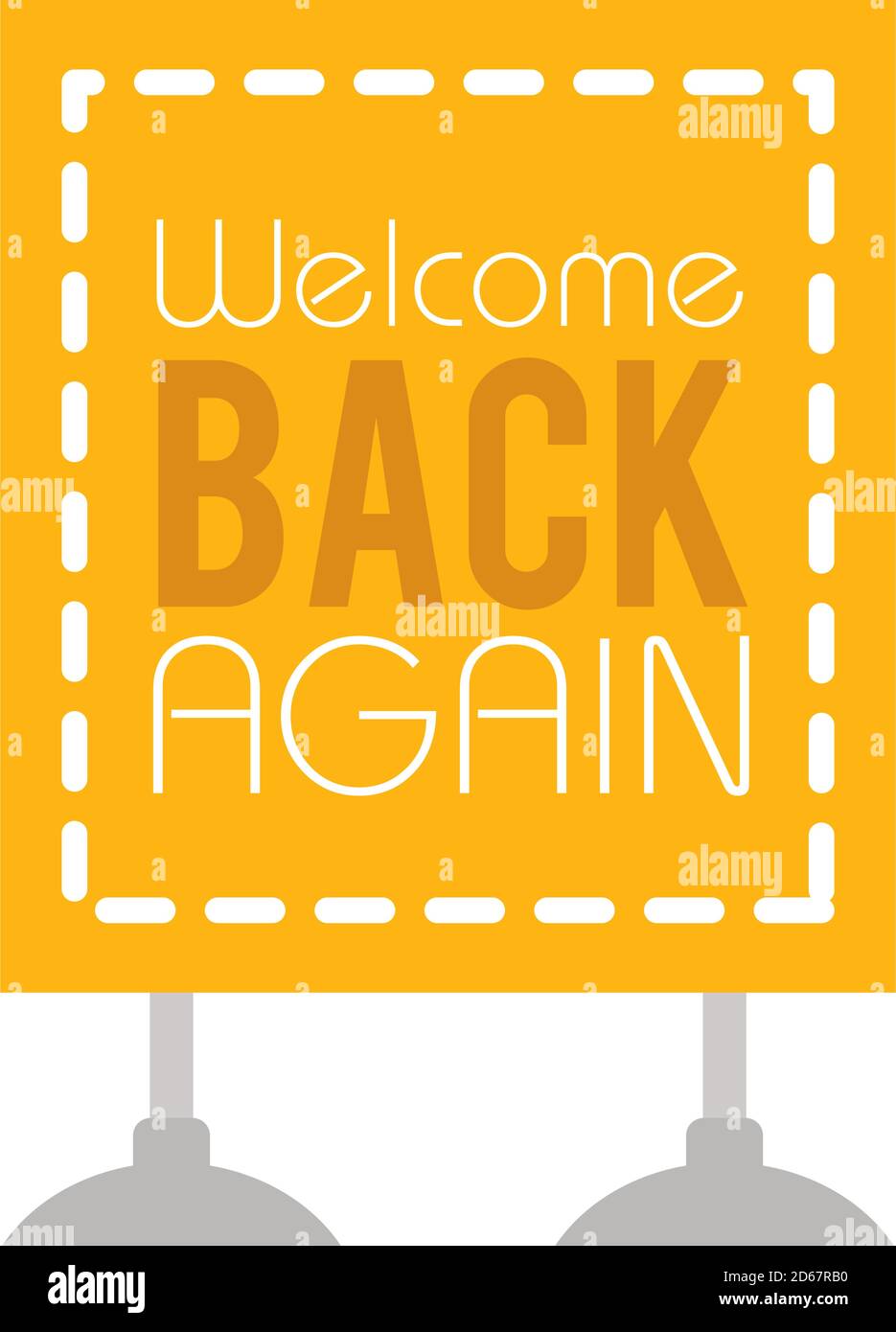 Welcome Back Banner Cut Out Stock Images & Pictures - Alamy