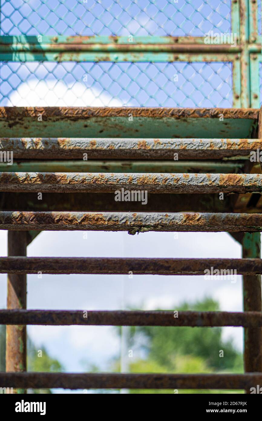 Steps over fence hi-res stock photography and images - Alamy