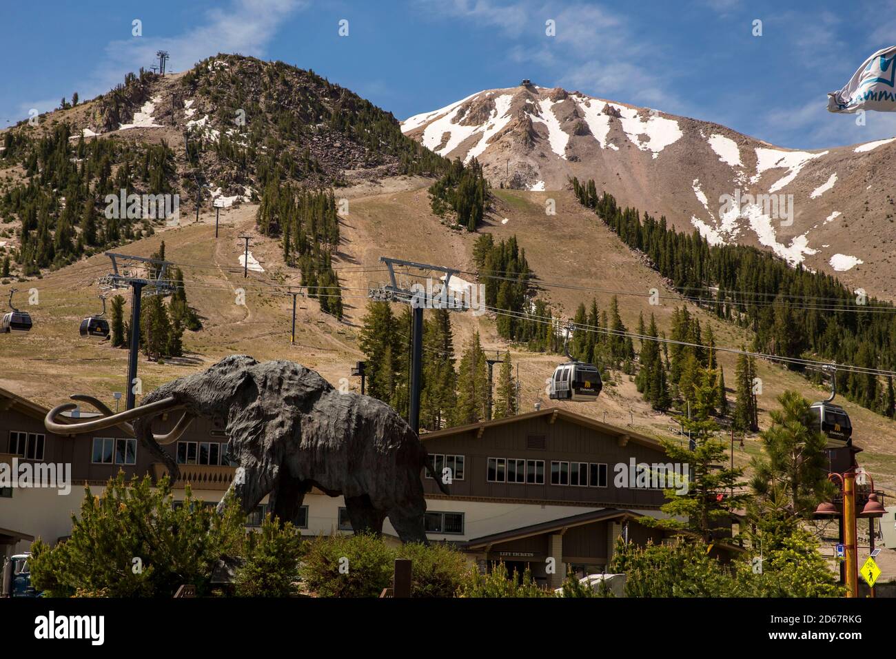 June 12, 2014, Mammoth Mountain, California, USA: Summer view of the ...