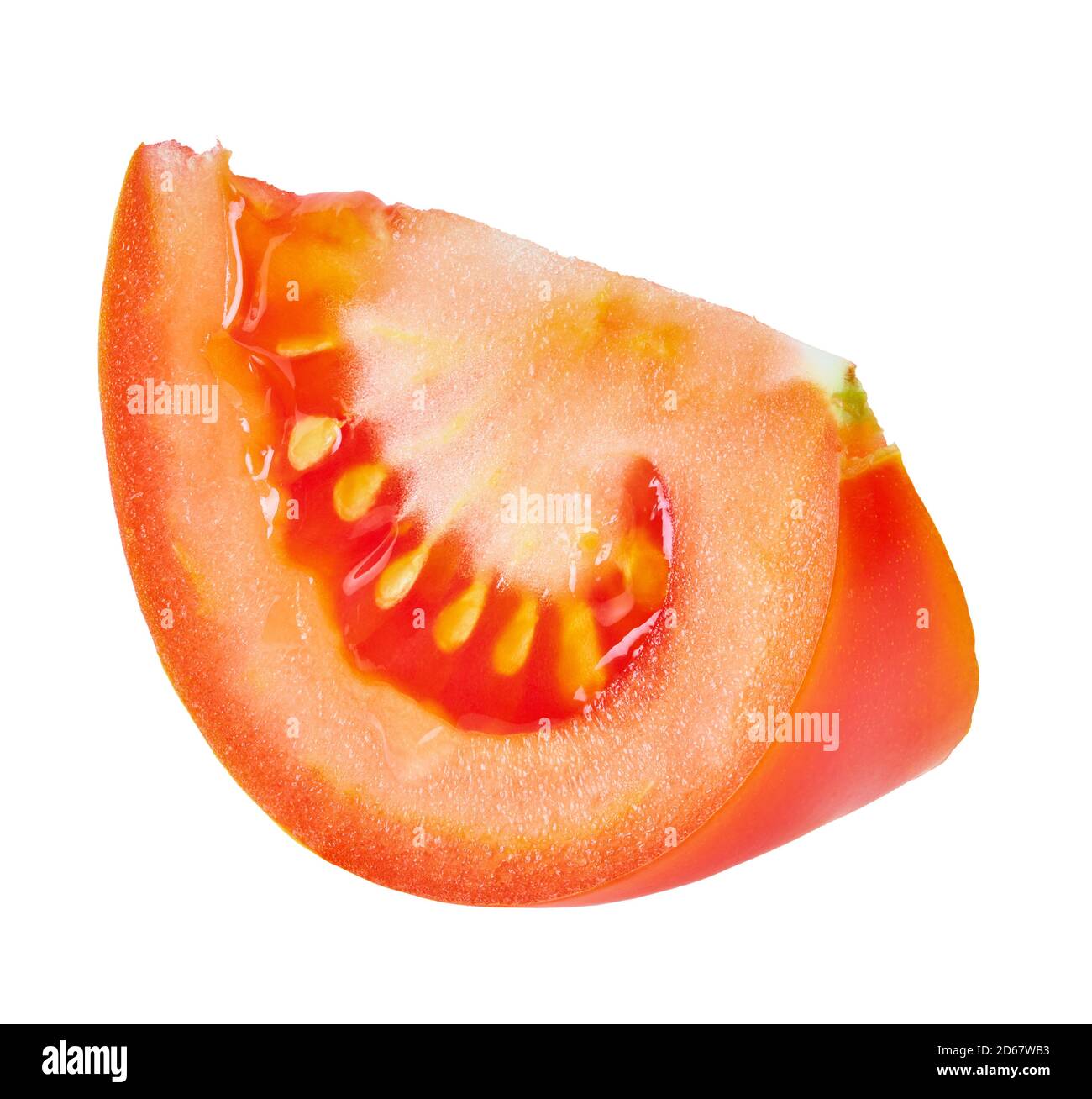 tomatoe slice on a white isolated background with clipping path Stock ...