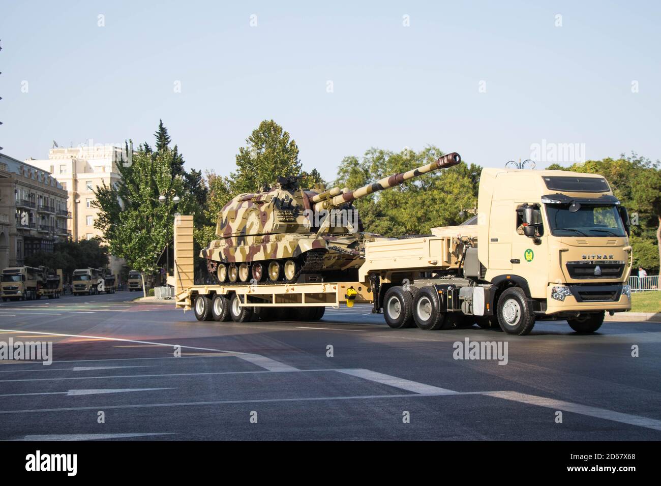 MSTA-S 2S19 152mm Self-Propelled Howitzer. Azerbaijan Artillery Exhibition. Baku - Azerbaijan ...