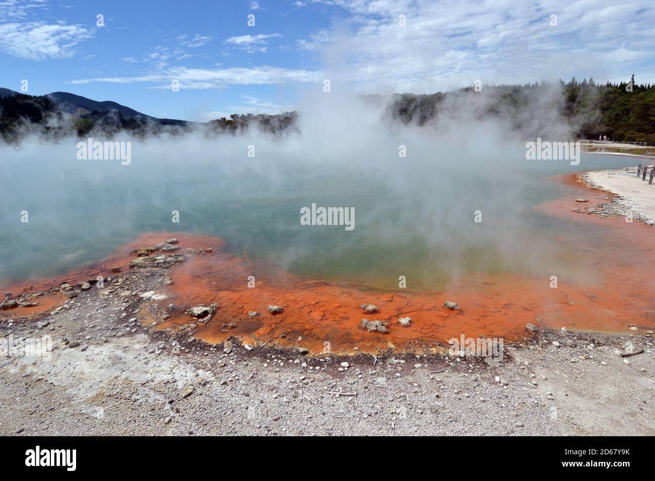 Champagne pool, Waiotapu Thermal Wonderland, Rotorua, North Island, New ...