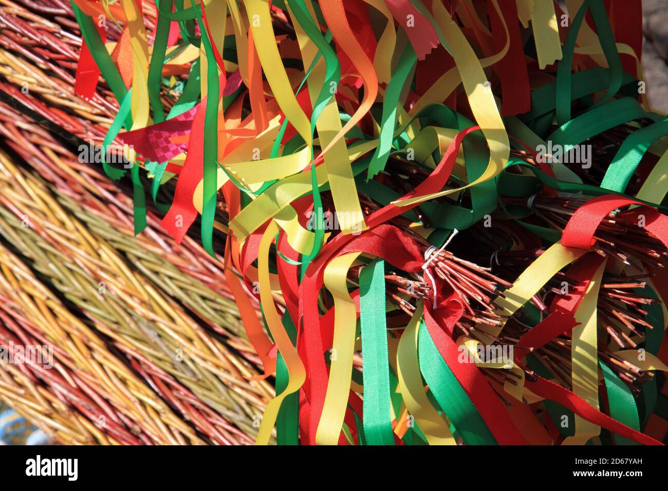 czech easter rods background (czech easter tradition Stock Photo - Alamy