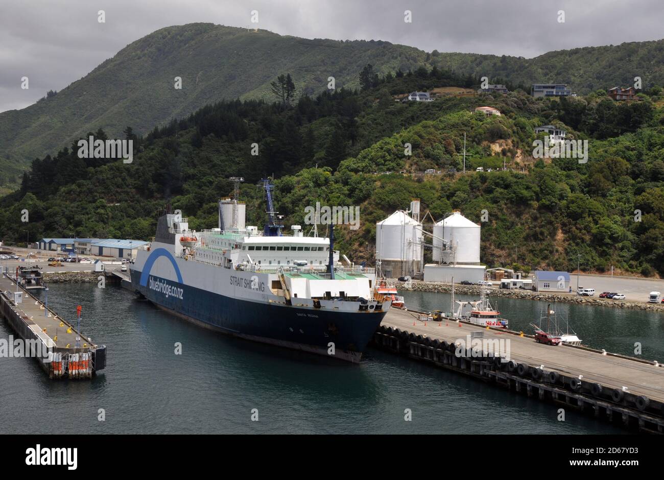 Ferry terminal, Picton, Queen Charlotte Sound, Marlborough region ...