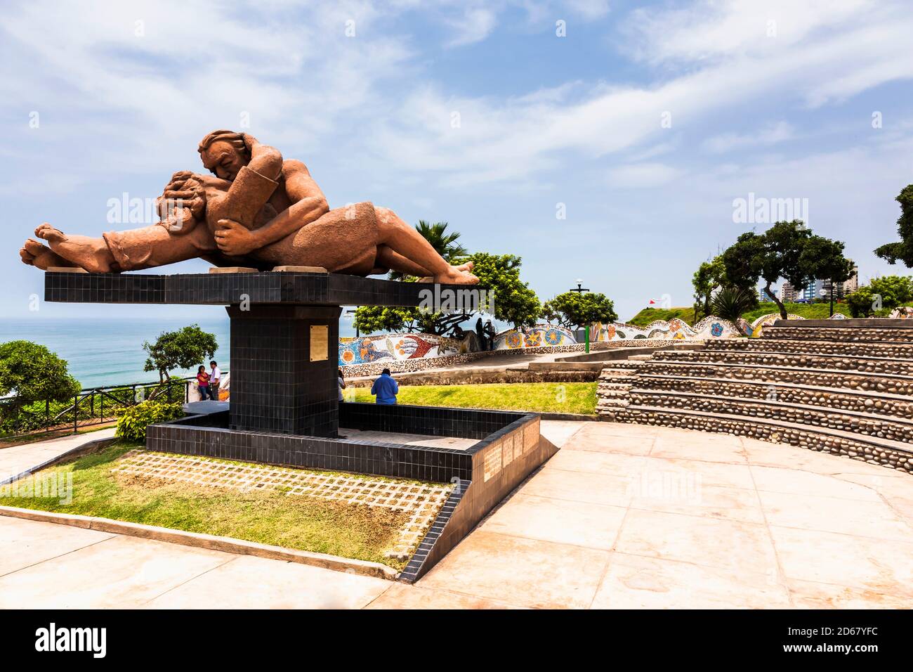 El Beso, The Kiss statue, Park of Love, Parque del Amor, and Atrantic ...