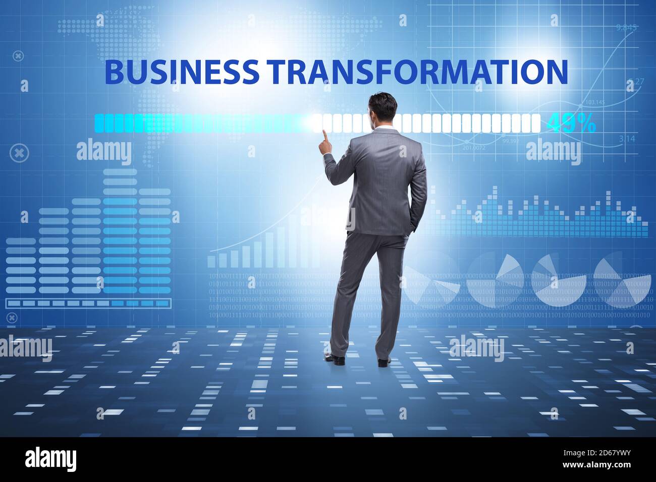 Concept of the corporate business transformation Stock Photo - Alamy