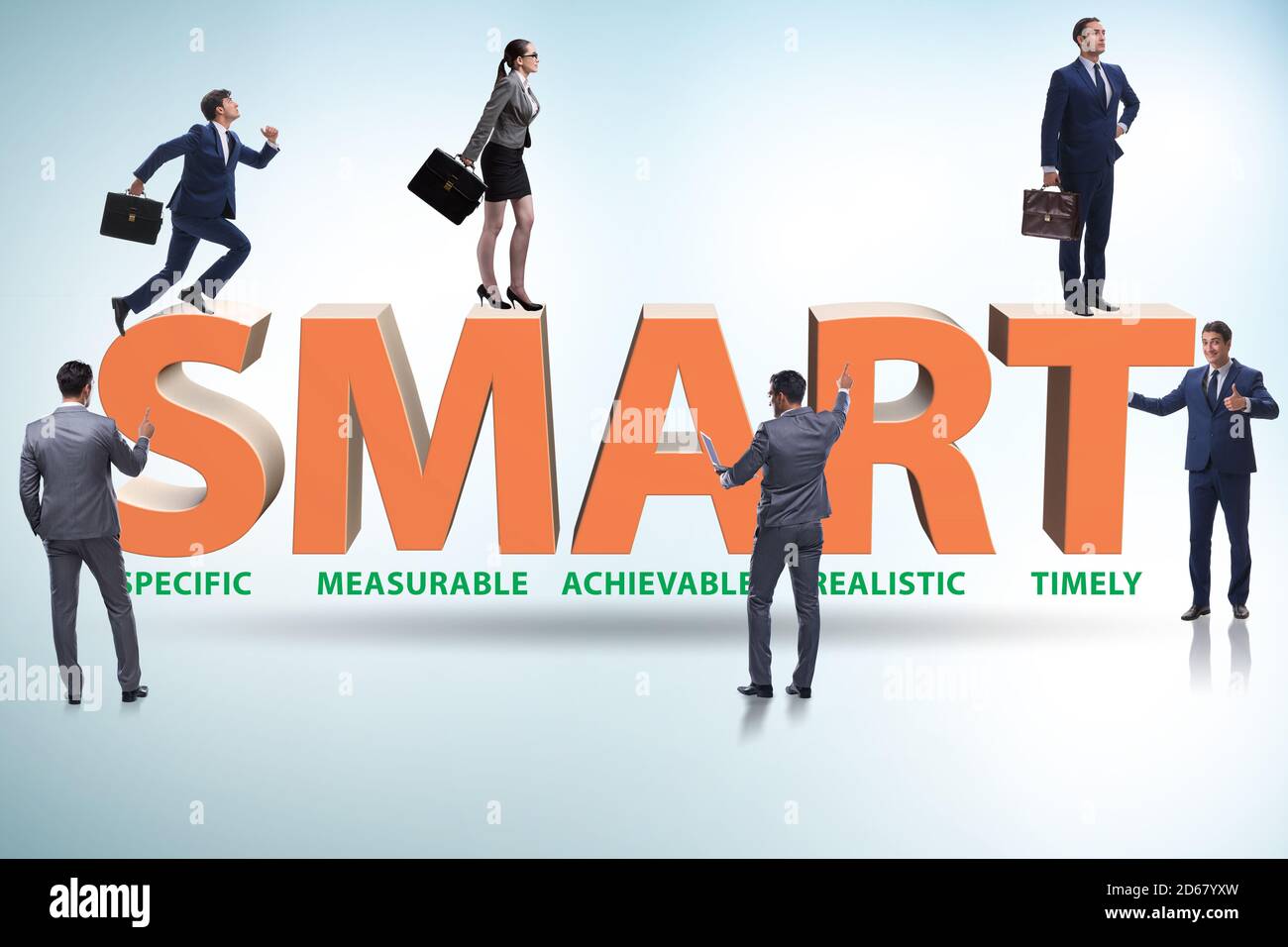 Concept of SMART objectives in the performance management Stock Photo ...