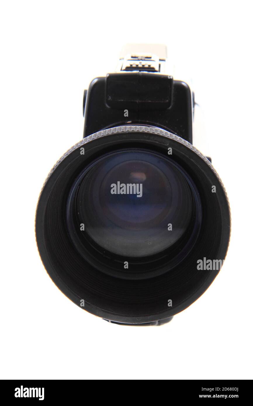 old movie camera isolated on the white background Stock Photo - Alamy