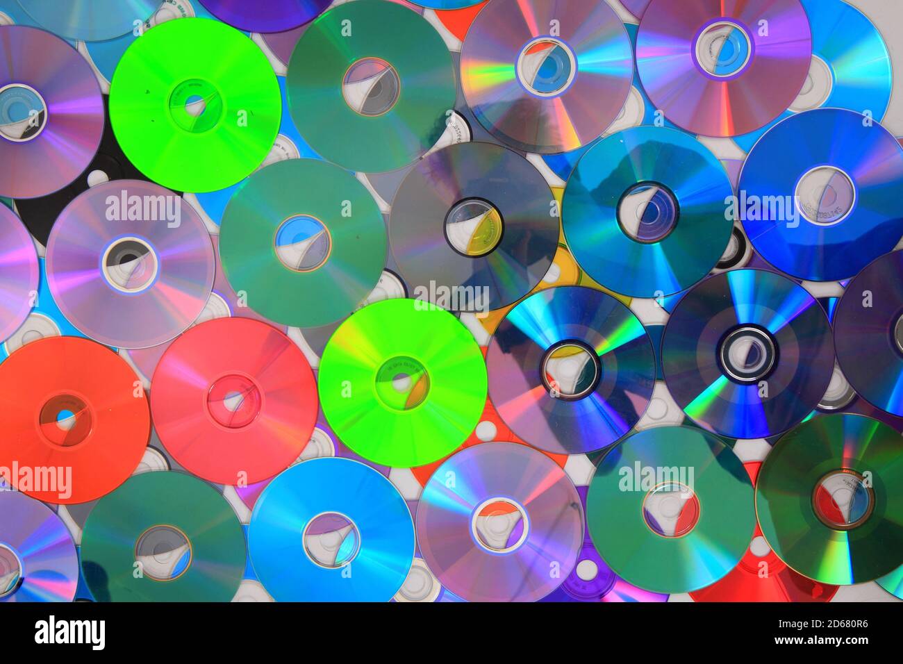 color DVD and CD texture as recycle background Stock Photo - Alamy