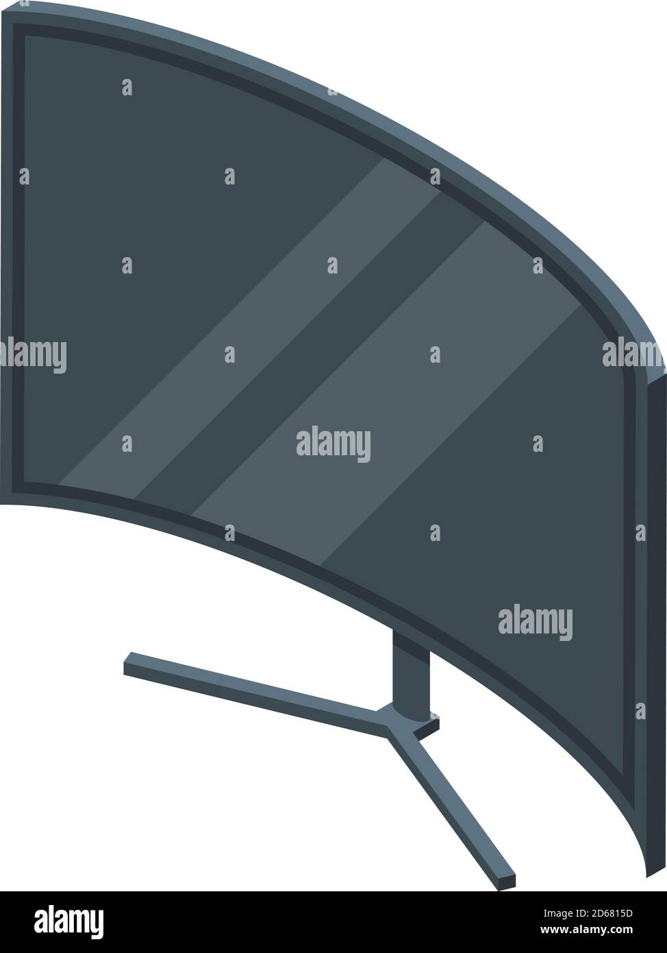 Curved monitor icon, isometric style Stock Vector Image & Art - Alamy