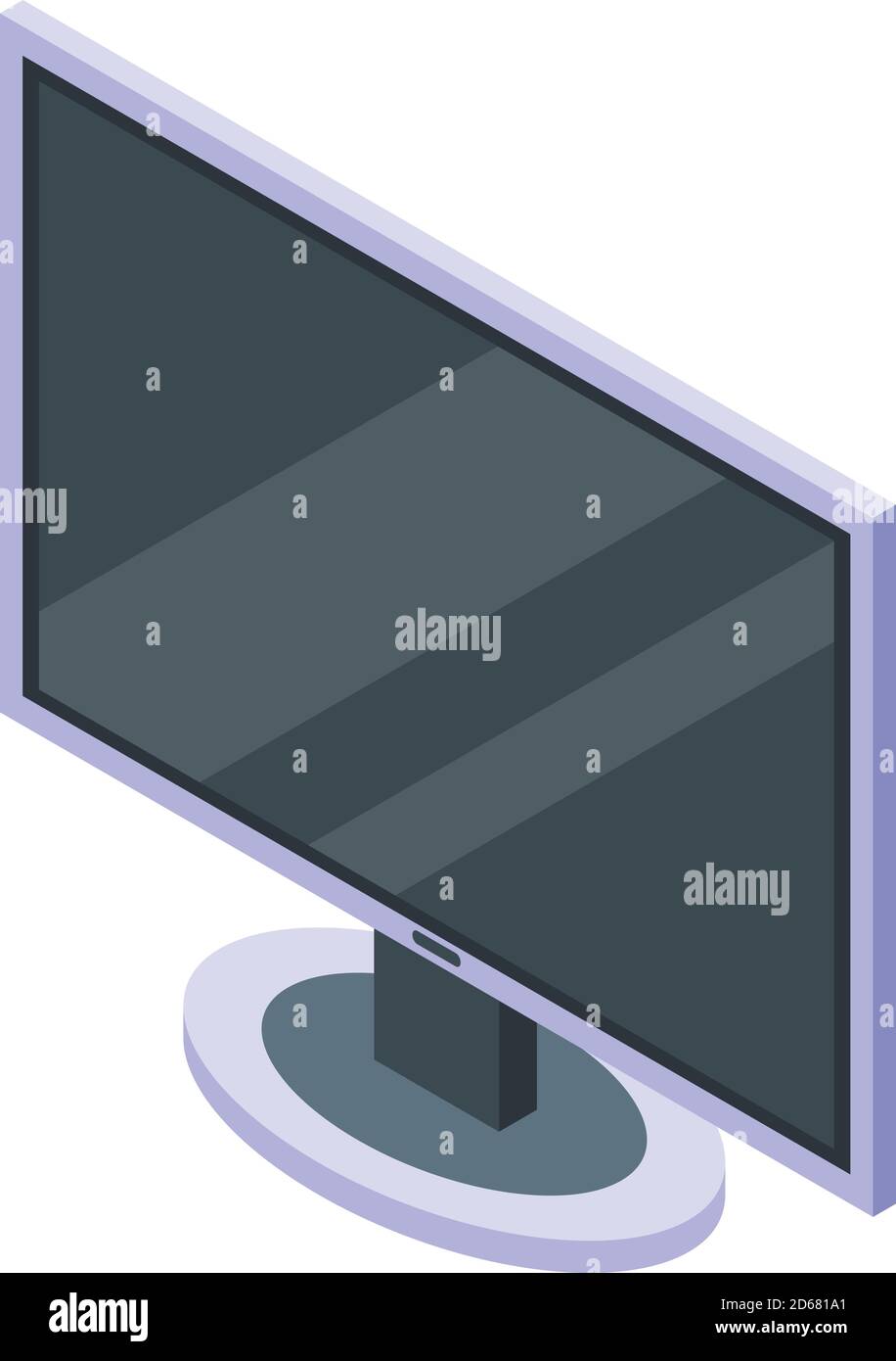 Flat monitor icon, isometric style Stock Vector Image & Art - Alamy