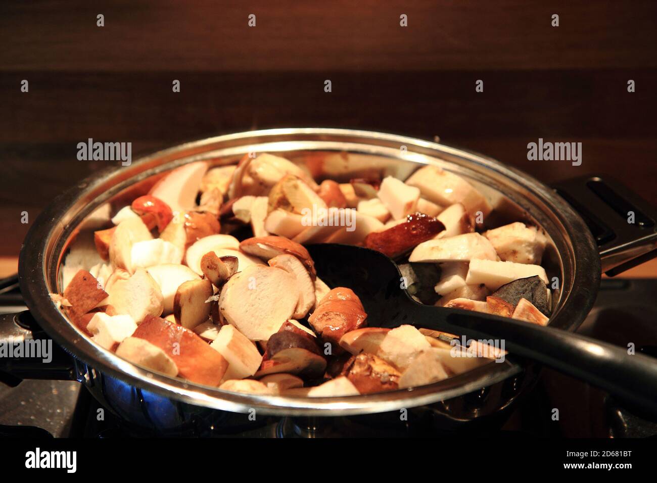 edible musrooms are prepared as gourmet food Stock Photo - Alamy