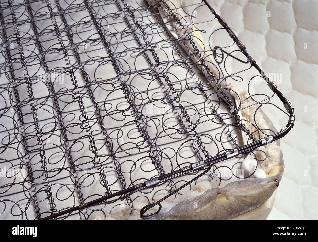 Structure of mattress’s coil spring Stock Photo - Alamy