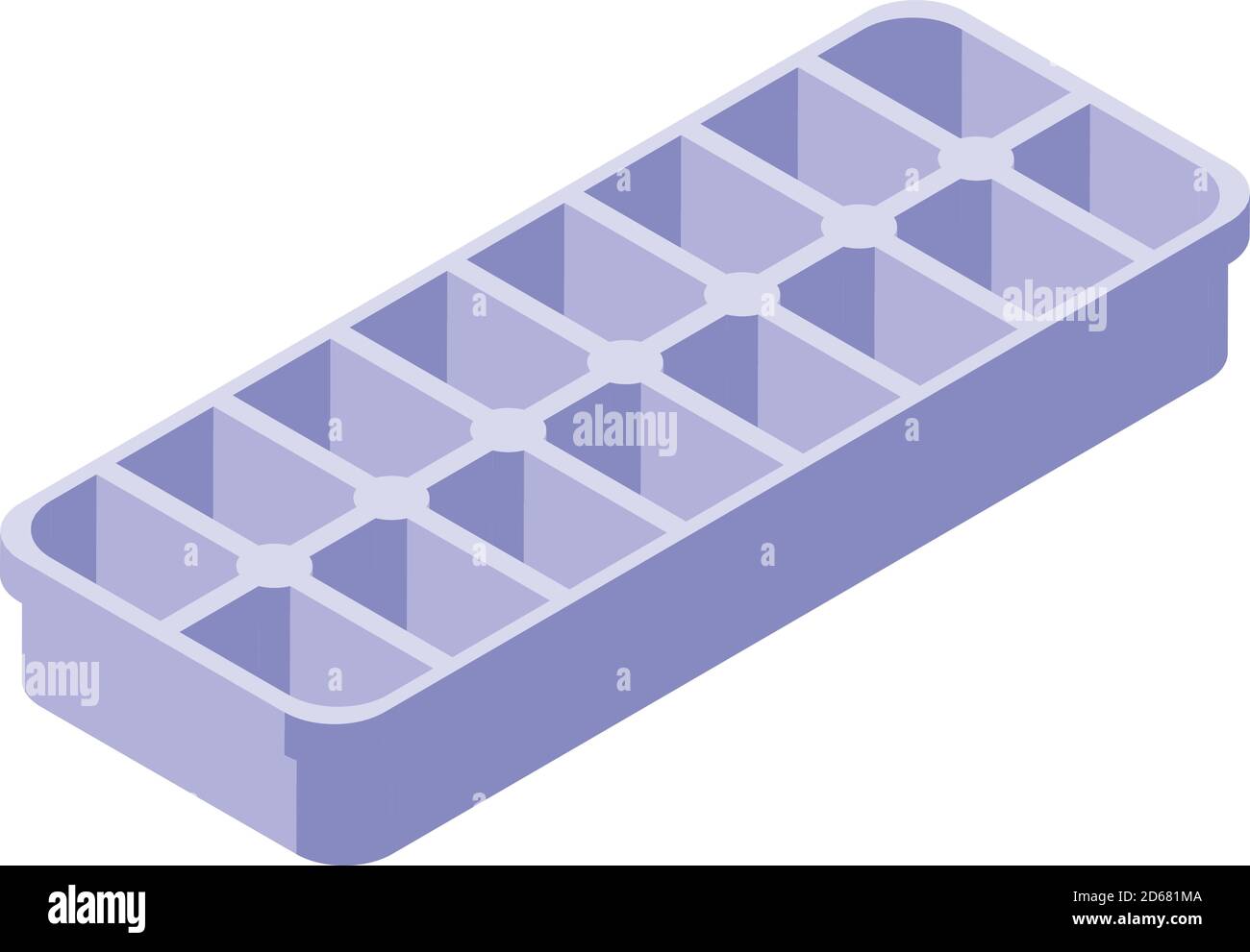 Ice cube container icon, isometric style Stock Vector Image & Art - Alamy