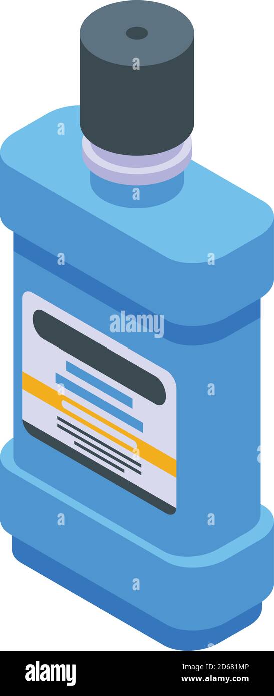 Liquid mouthwash icon, isometric style Stock Vector Image & Art - Alamy