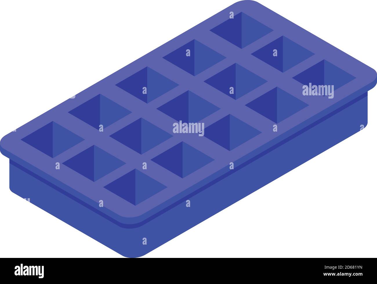 Ice cube tray form icon, isometric style Stock Vector Image & Art - Alamy