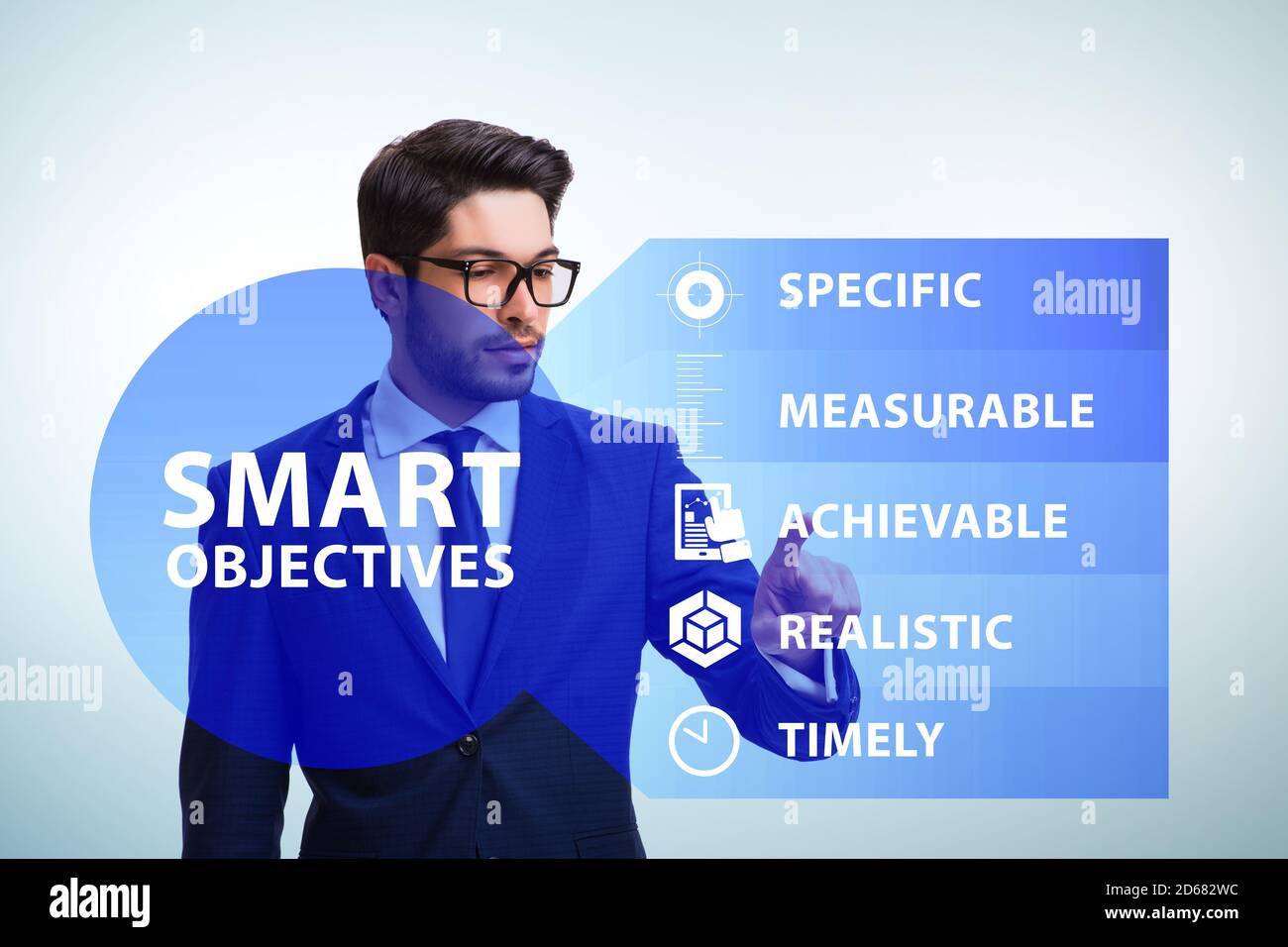 Concept of smart objectives in the performance management Stock Photo ...