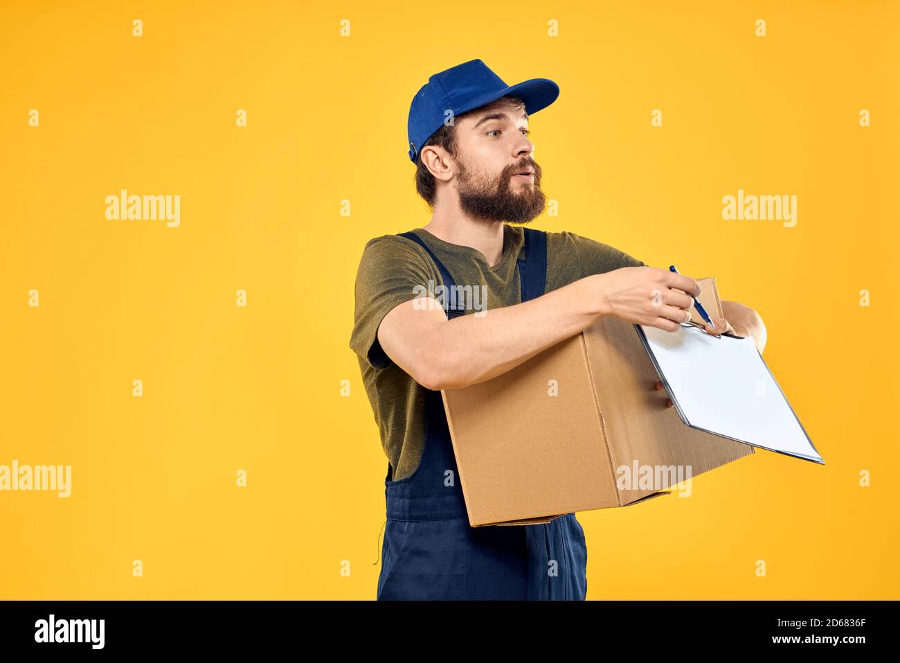 Courier delivering business documents businessman hi-res stock ...