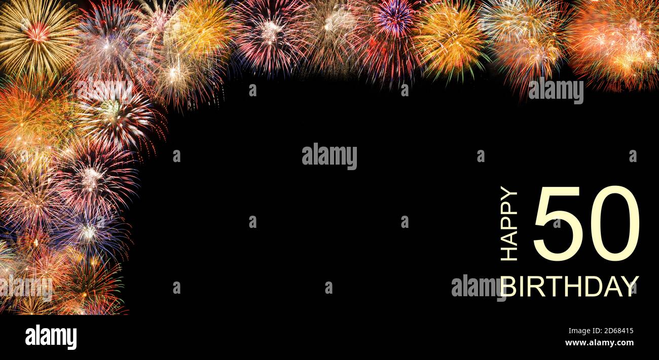 congratulations on the 50th birthday Stock Photo - Alamy