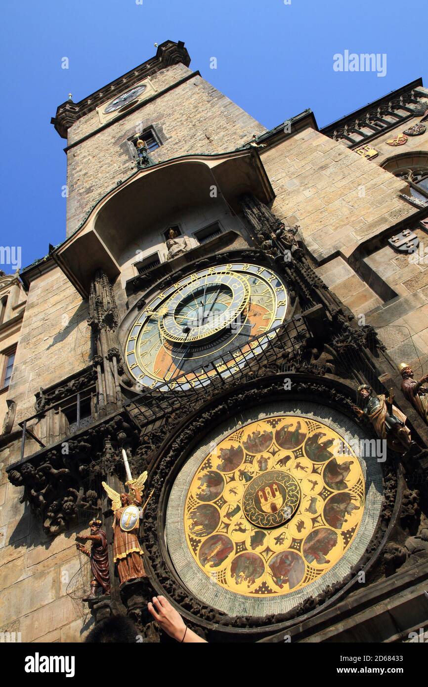 Prague tower clock, one of Prague symbol Stock Photo - Alamy