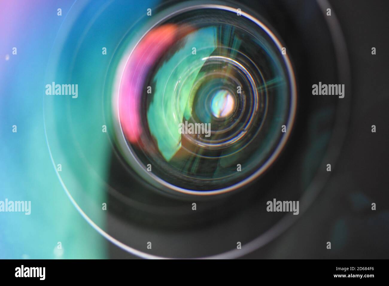 detail of objective lens as nice background Stock Photo - Alamy