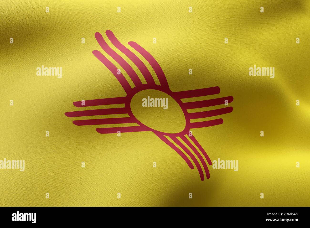 Rendering flag state new mexico hi-res stock photography and images - Alamy