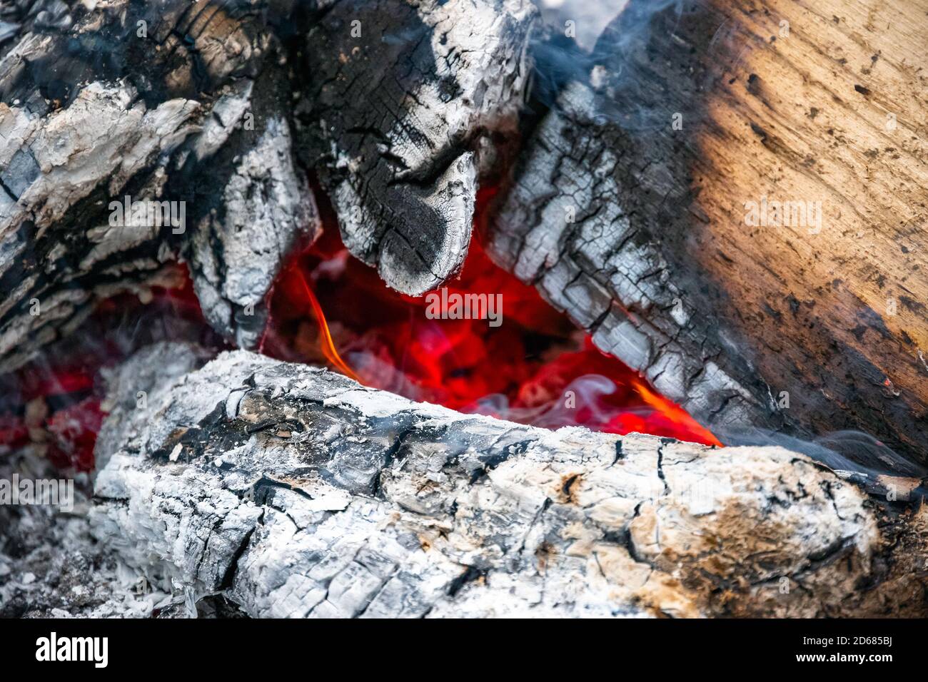 Closeup of burning wood in details Stock Photo - Alamy