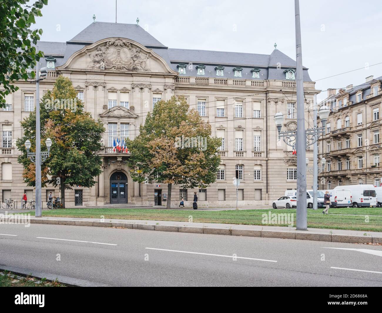 Strasbourg, France - Oct 10, 2020: Prefecture of Strasbourg with ...
