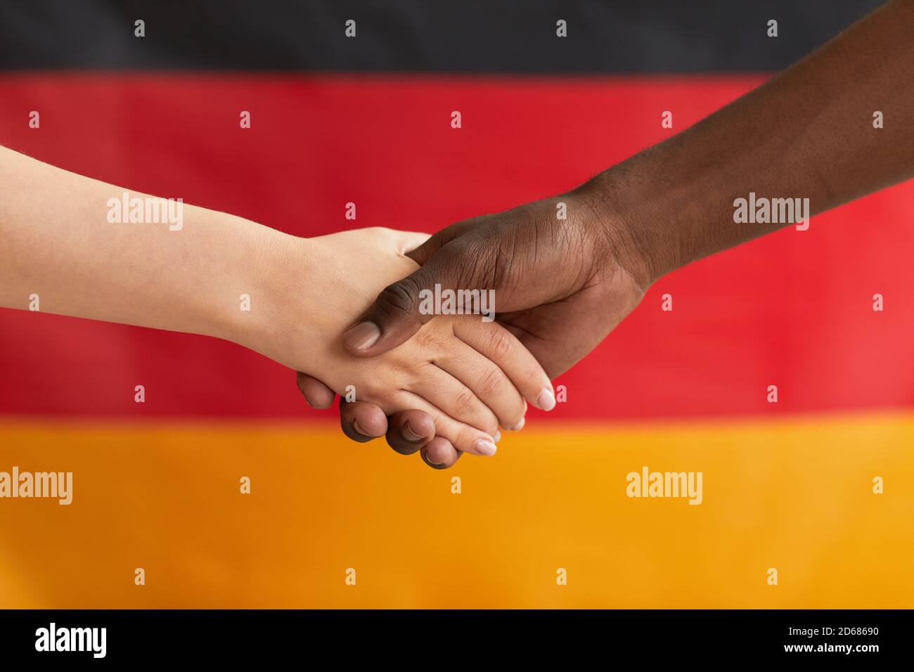 Women shaking hand government hi-res stock photography and images - Alamy