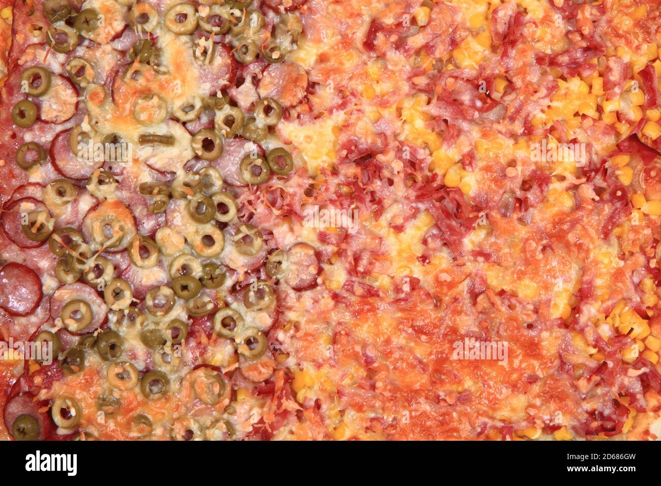 homemade pizza texture as gourmet food background Stock Photo - Alamy