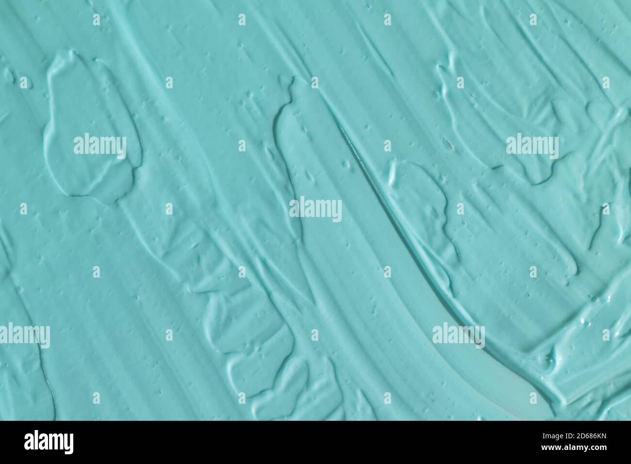 Blue cosmetic clay texture close up. Abstract background with brush ...