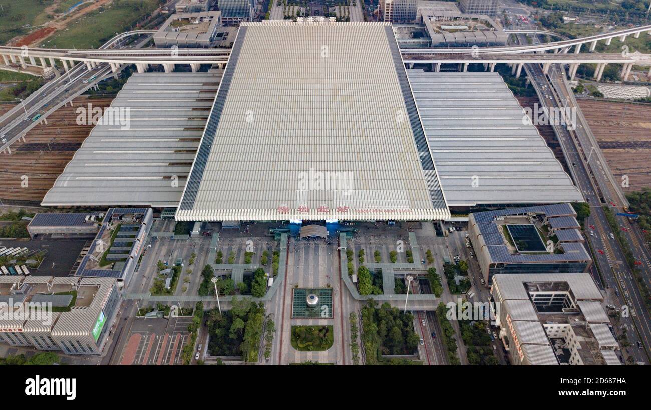 Shenzhen. 23rd Sep, 2018. Aerial photo taken on Sept. 23, 2018 shows ...