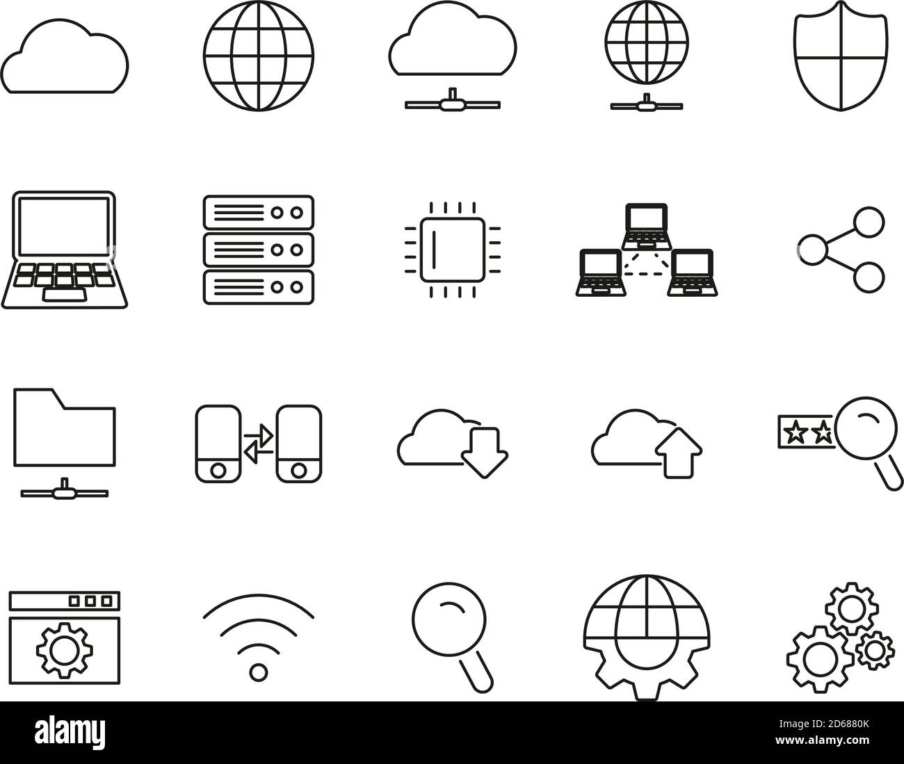 Cloud storage smartphone wifi Cut Out Stock Images & Pictures - Alamy