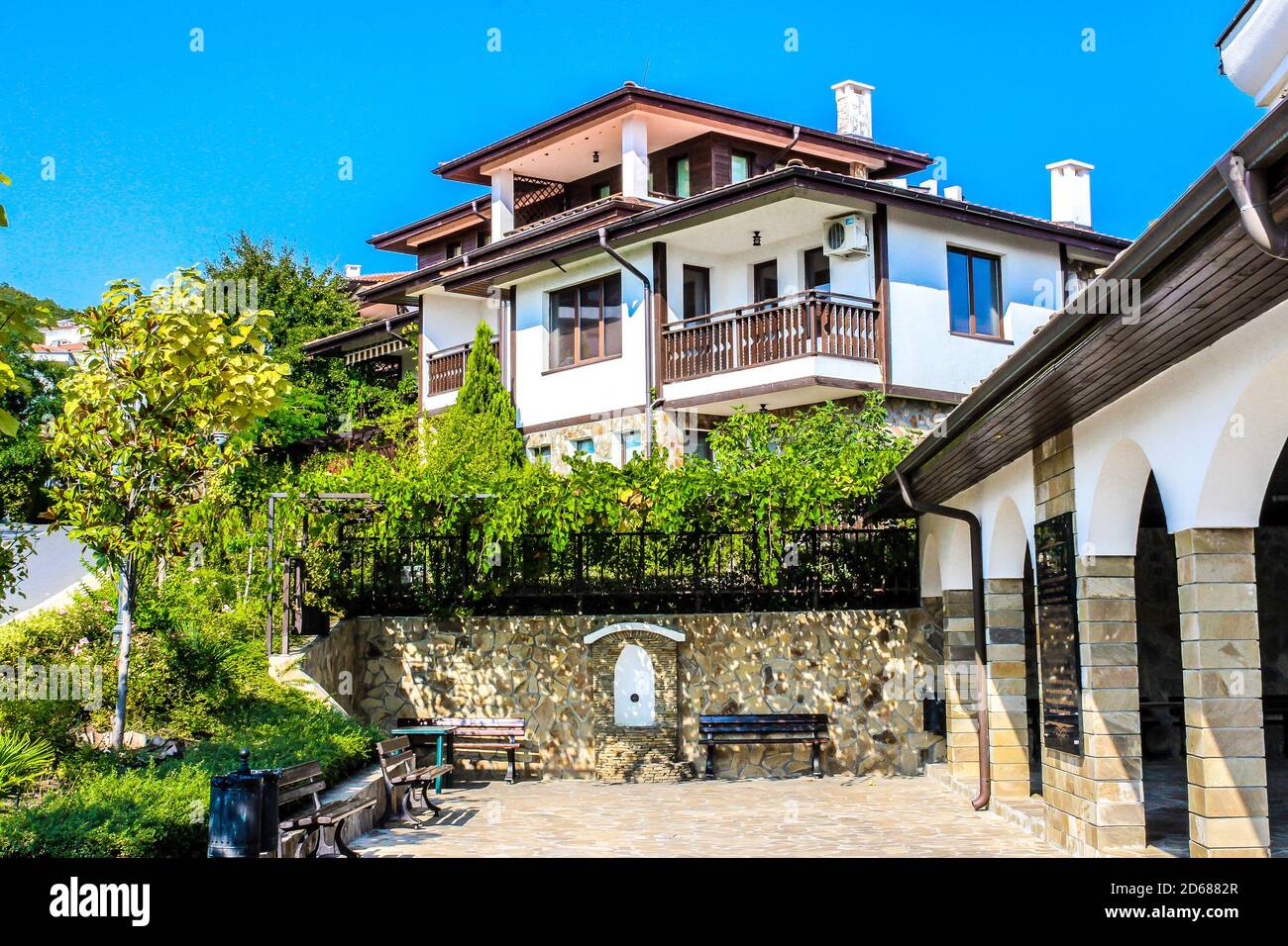 Hotels in resort town Saint Vlas (Sveti Vlas), Bulgaria Stock Photo - Alamy