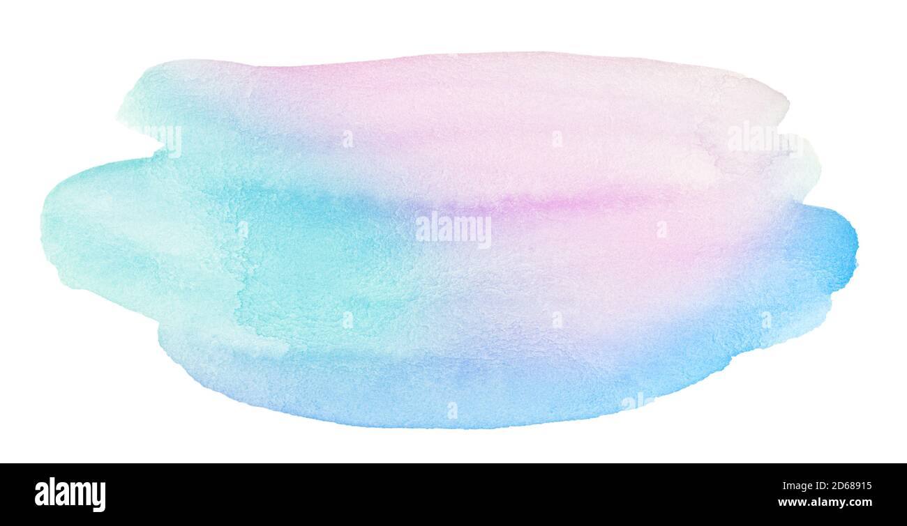 Multicolored watercolor spots in pastel colors with natural stains on a ...