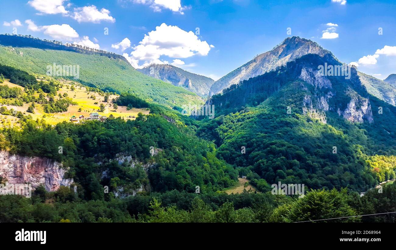 Beautiful canyon of the Tara river in Montenegro Stock Photo - Alamy