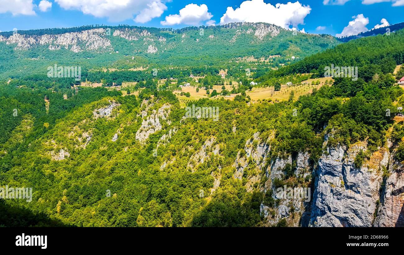 Beautiful canyon of the Tara river in Montenegro Stock Photo - Alamy
