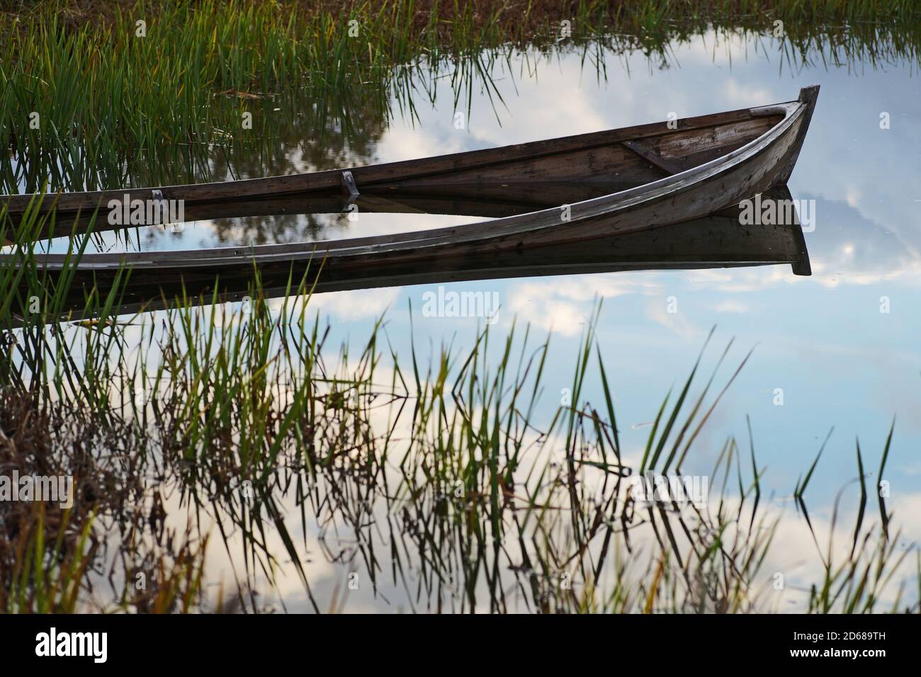 Rowing boat filled water hi-res stock photography and images - Alamy